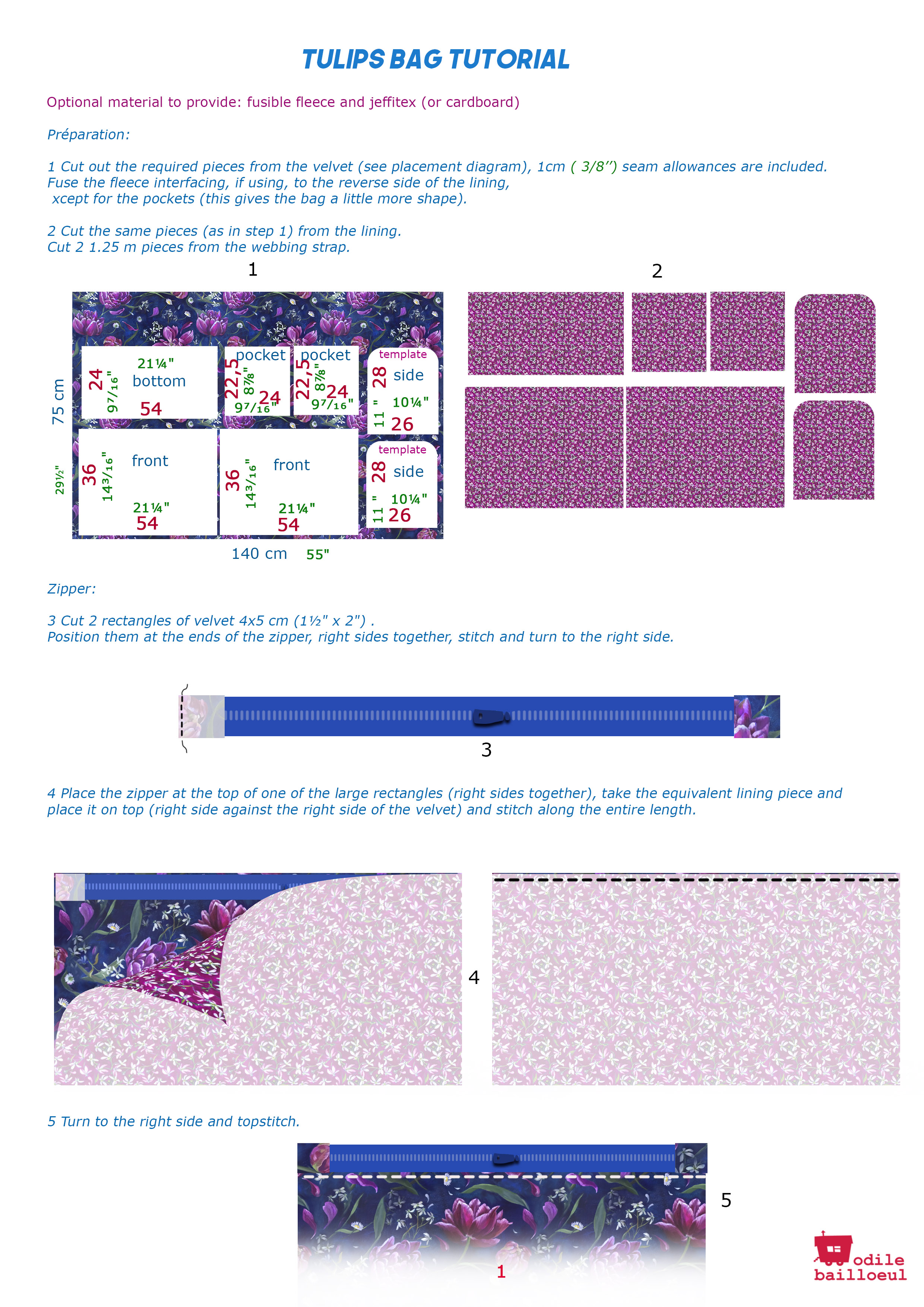 Free barrel bag tutorial and pattern. Sewing pattern free to download ...